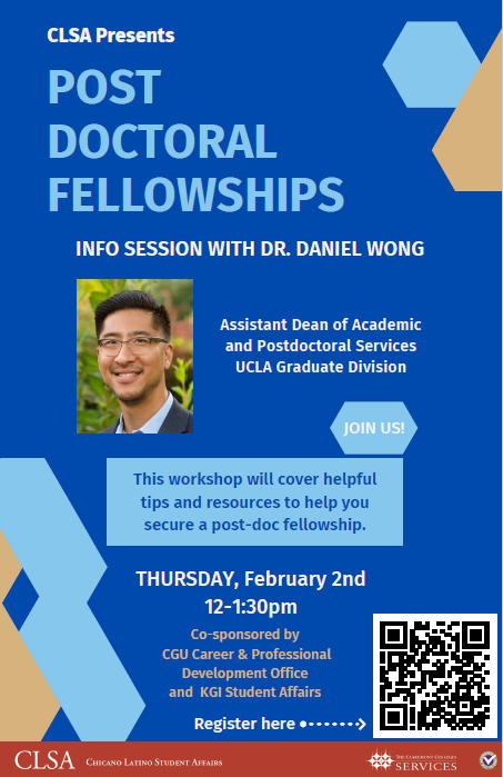 POST-DOCTORAL FELLOWSHIPS WORKSHOP - The Claremont Colleges Services